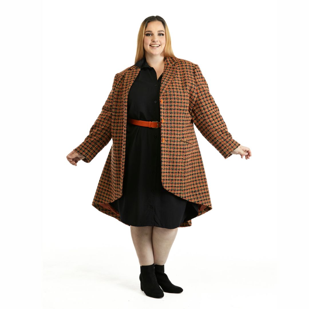 New Orange & Cinnamon Aha Coat – Joolz Fashion