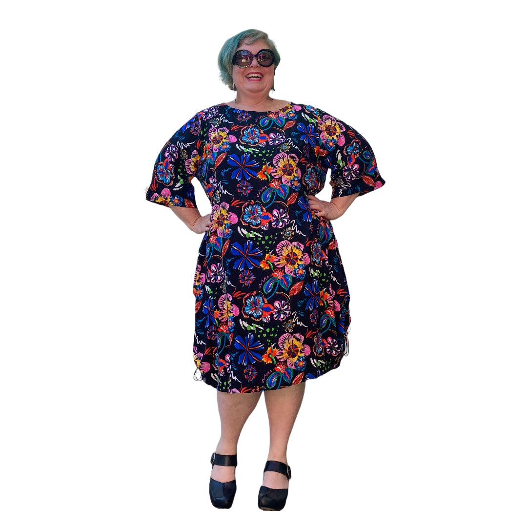 Erika Dress colourful cool breathable plus size – Joolz Fashion