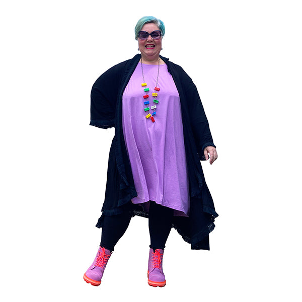 Fringed Duster Coat Plus Size – Joolz Fashion